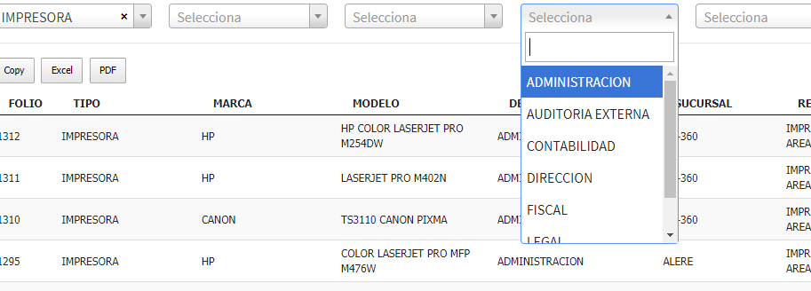 How Can I Update The Select 2 Filter Outside The Data Table 