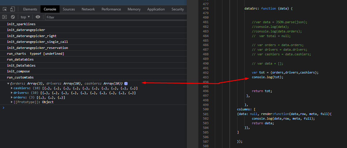 Creating Table From Nested JSON Object DataTables Forums