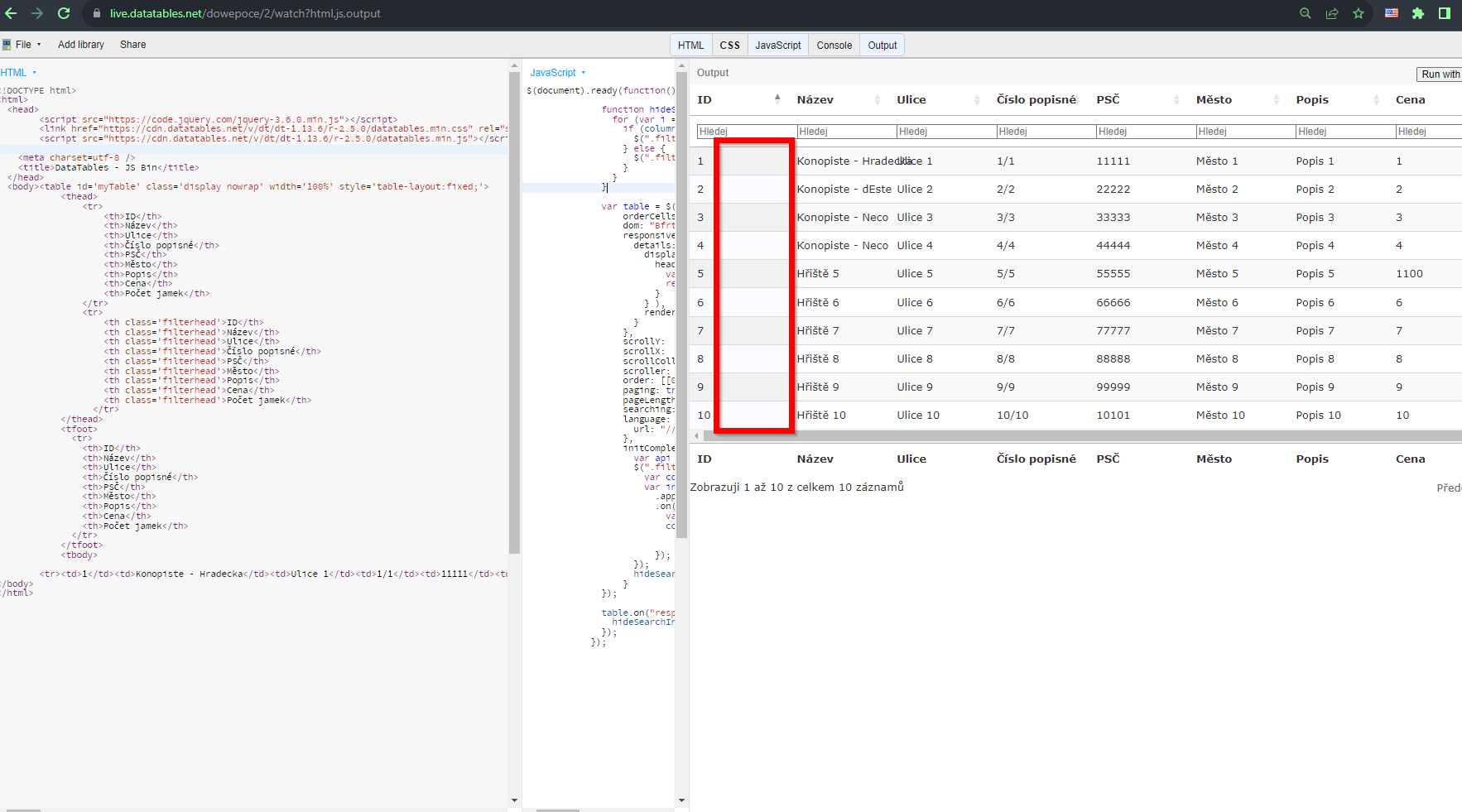 Column Width DataTables Forums