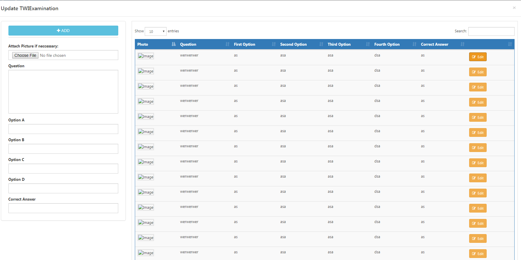 Data Table Search Only Woking On 1st Row DataTables Forums