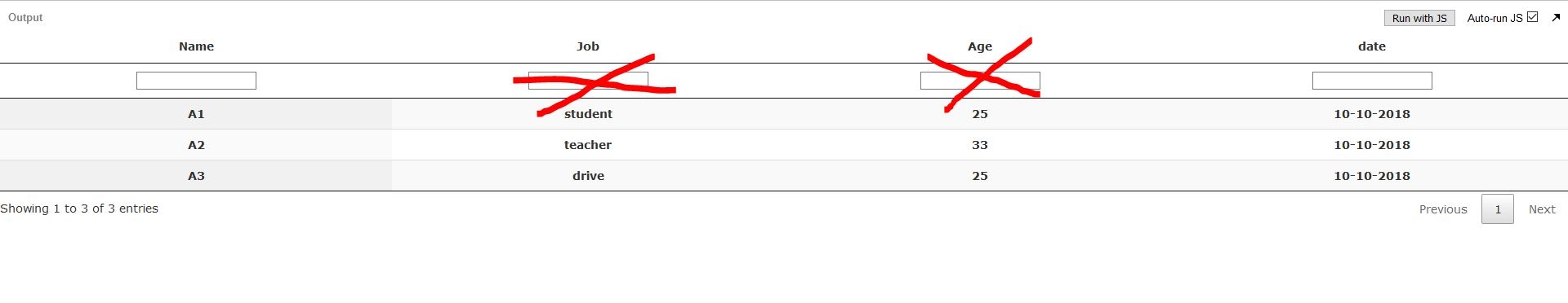 Hide Columns In Datatables Using Individual Column Searching DataTables Forums