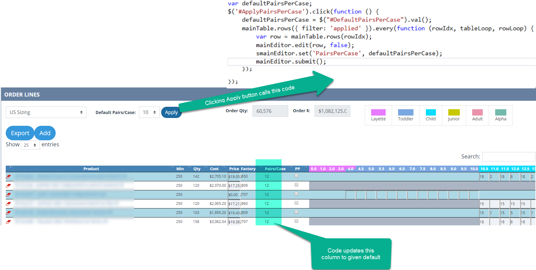 Performance With Editor When Setting A Value On All Filtered Rows Of